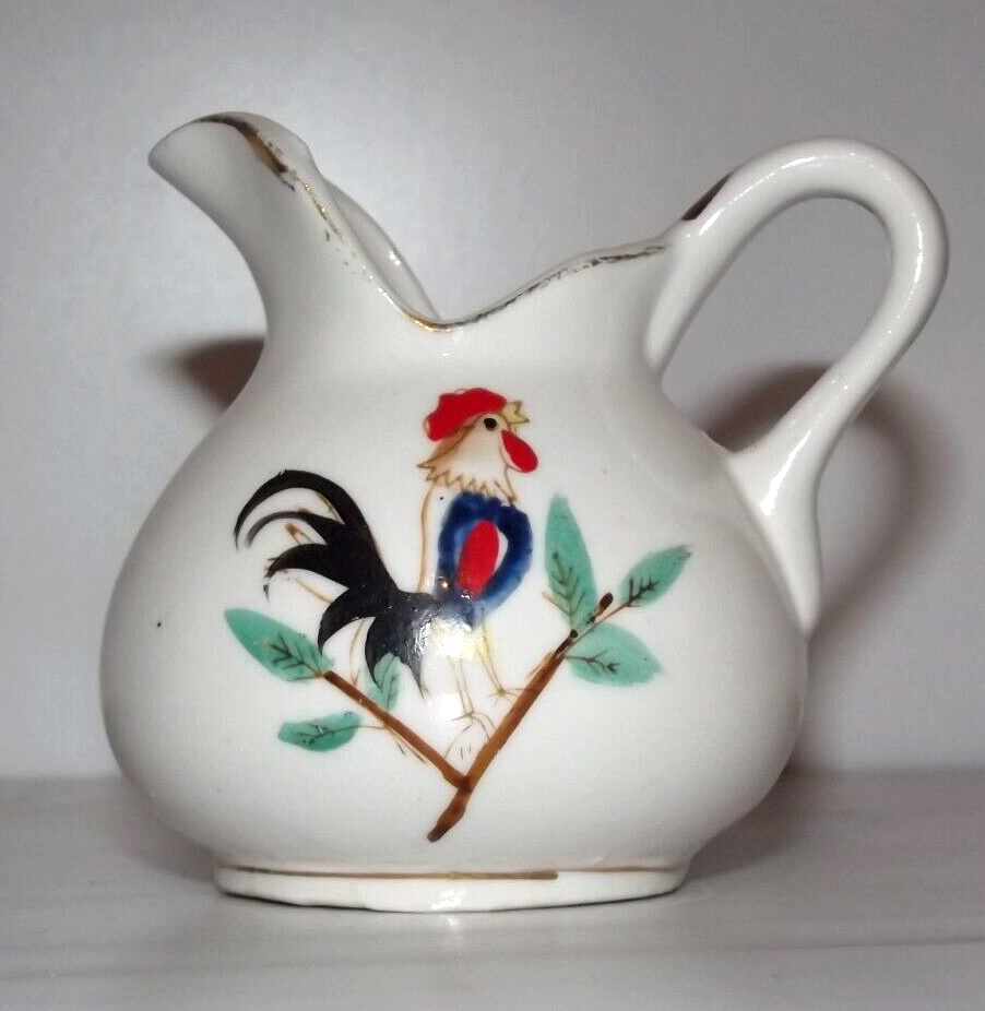 Vintage Miniature Rooster Creamer 3" Pitcher Made in Japan Farmhouse ...