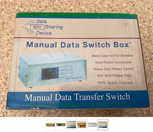 Manual Data Transfer Switch Box VGA Data Sharing Device | eBay