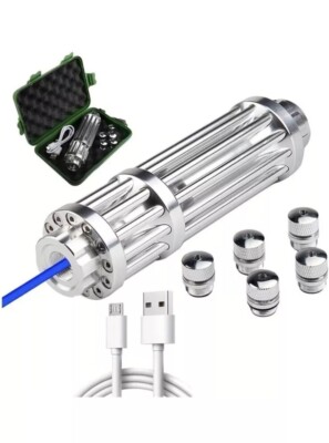 High Power Blue LED Flashlight Long Range Outdoor Flashlight for ...