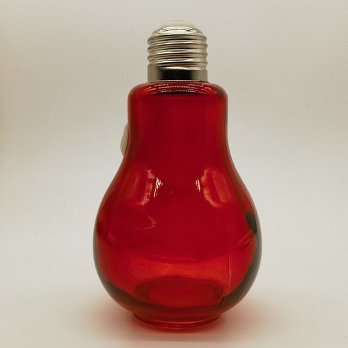 Red Glass Bong Light Bulb Hookah Water Pipe Smoking Pipes Shisha W ...