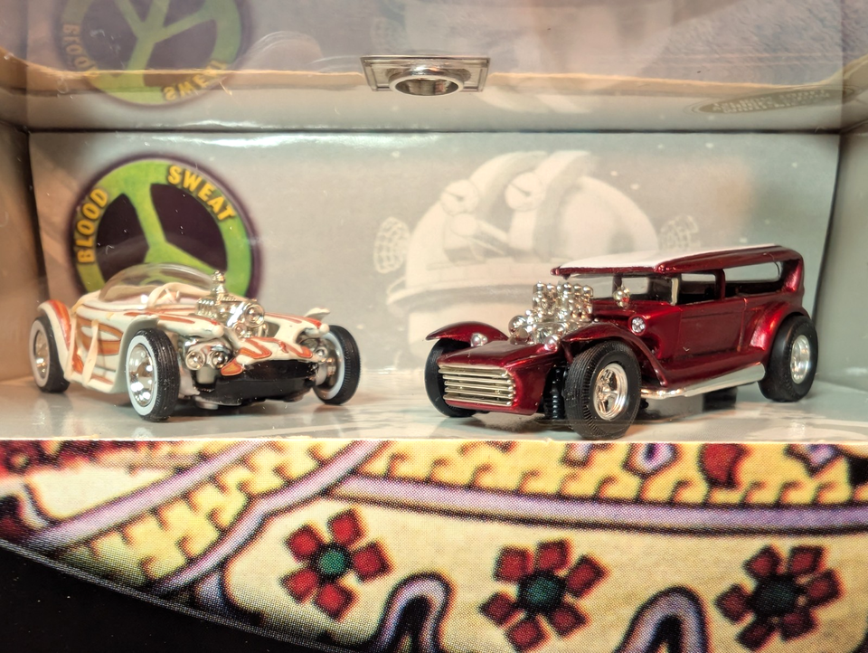🔥 Vintage Hot Wheels 2002 Blood Sweat Gears Set Ed Roth Rat Fink 55478 ...