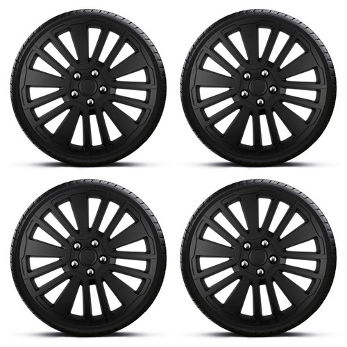 FOR NISSAN MICRA 14" INCH WHEEL TRIMS COVERS HUB CAPS BLACK SCUB 4PC | eBay
