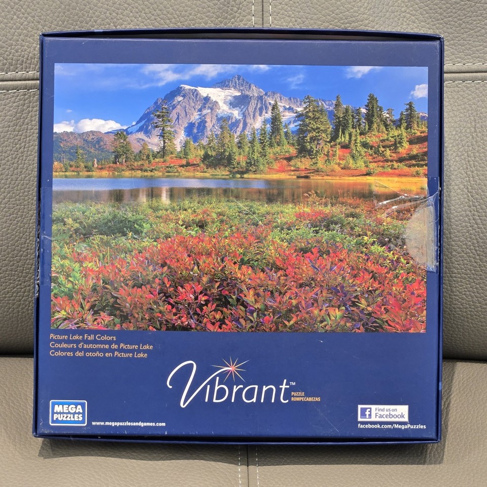 Puzzle 1000 Pieces Vibrant "Picture Lake" Fall Colors Mega Puzzles ...