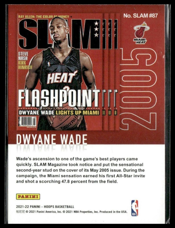 2021-22 Hoops #SLAM 87 Dwyane Wade Slam | eBay