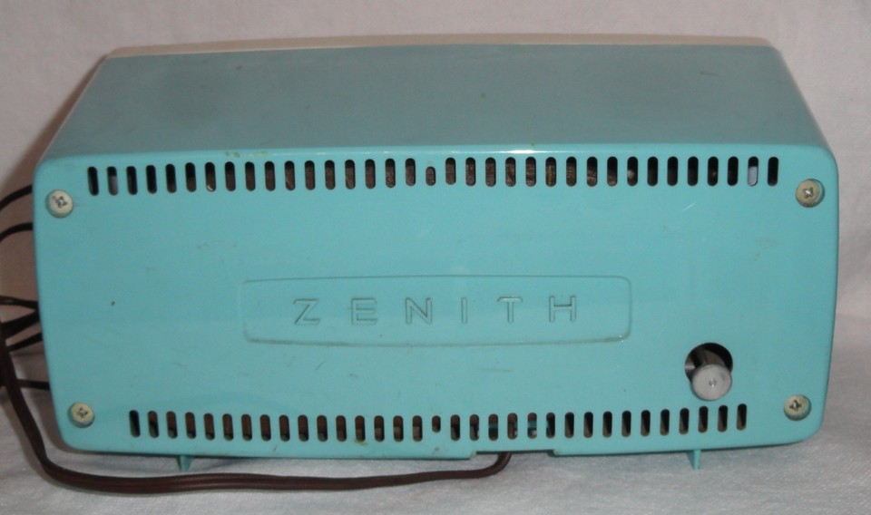 Vintage Zenith Clock Radio ~ Turquoise w/Alarm ~ B515 The Starlighter ...