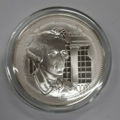 Franklin Mint Sterling Silver Medal Signers of the Declaration John ...