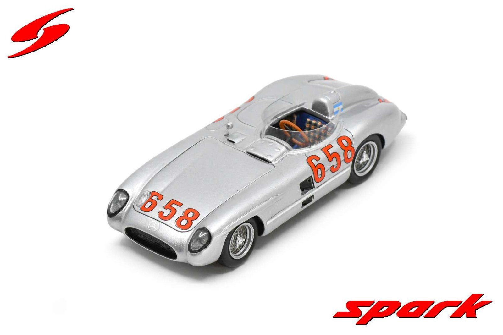 Spark S5857 1/43 MERCEDES 300 SLR #658 2ND MILLE MIGLIA 1955 JUAN ...