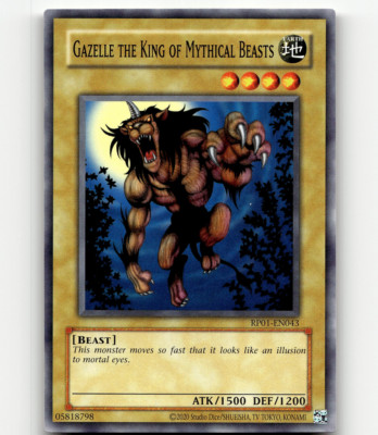 Yugioh Gazelle the King of Mythical Beasts - Retro Pack (2020 Date ...