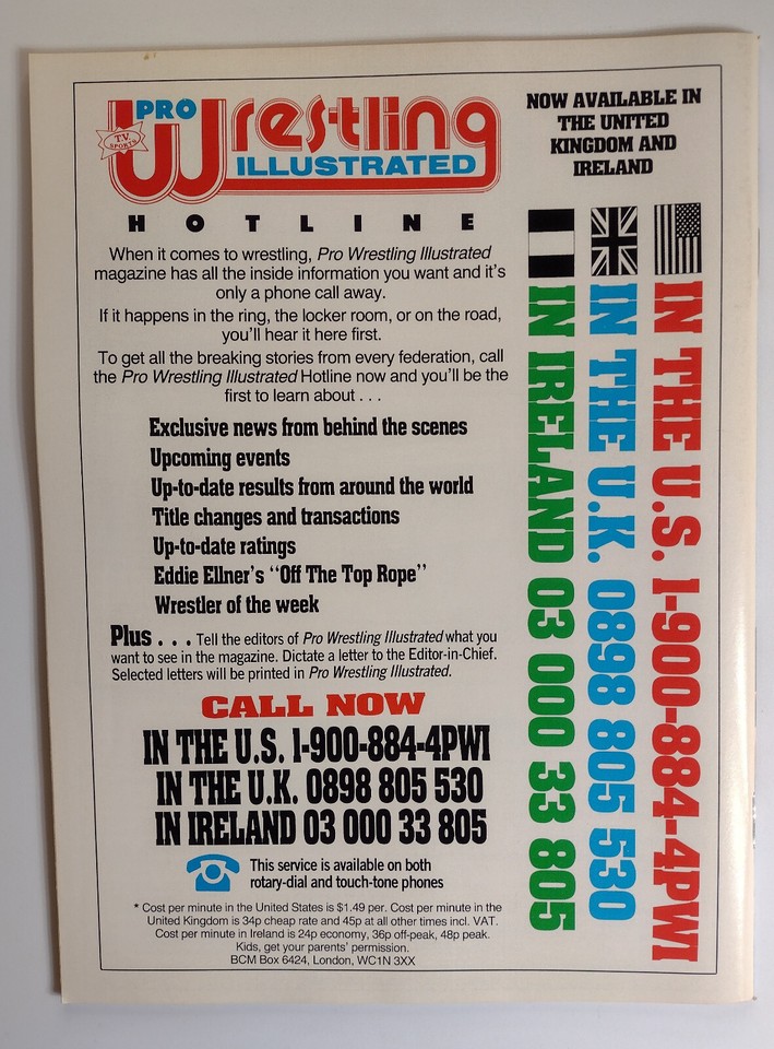 The Wrestler Magazine March 1992 Hulk Hogan Undertaker Rick Rude WWF ...