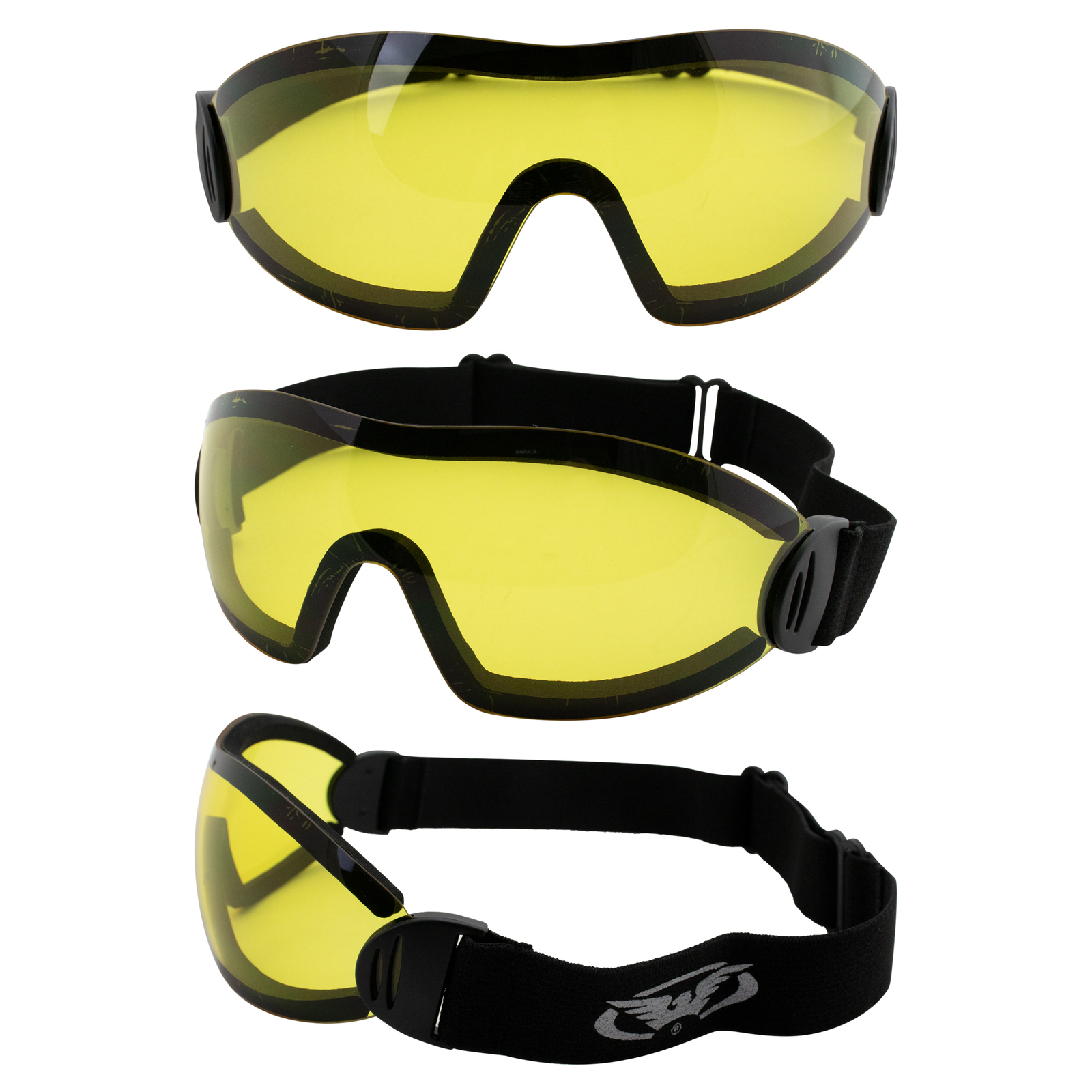 FLARE WING SKYDIVE SKYDIVING GOGGLES PARAGLIDING YELLOW INCLUDES ...