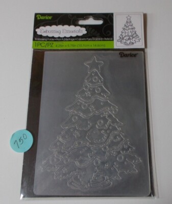 Darice Christmas Tree Decorated Embossing Folder (E750) | eBay