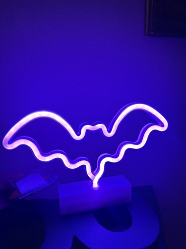 Halloween Bat LED Neon Sign Light - New | eBay