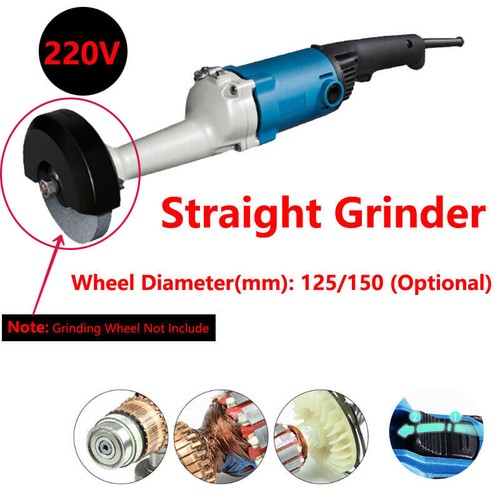 220V 125/150mm Mini Electric Handheld Straight Grinder Home Grinding ...