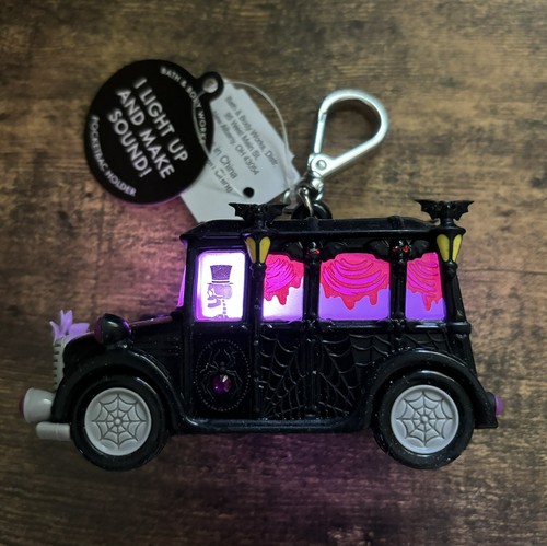 Bath & Body Works Halloween Hearse Light Up Pocket Bac Holder Clip ...
