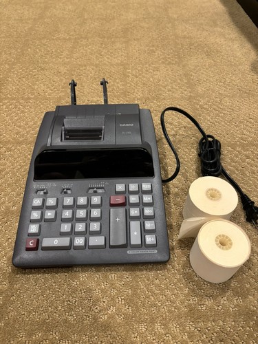 Casio DL-210L Heavy Duty 2 Color Ribbon Print Desktop Calculator Tested ...
