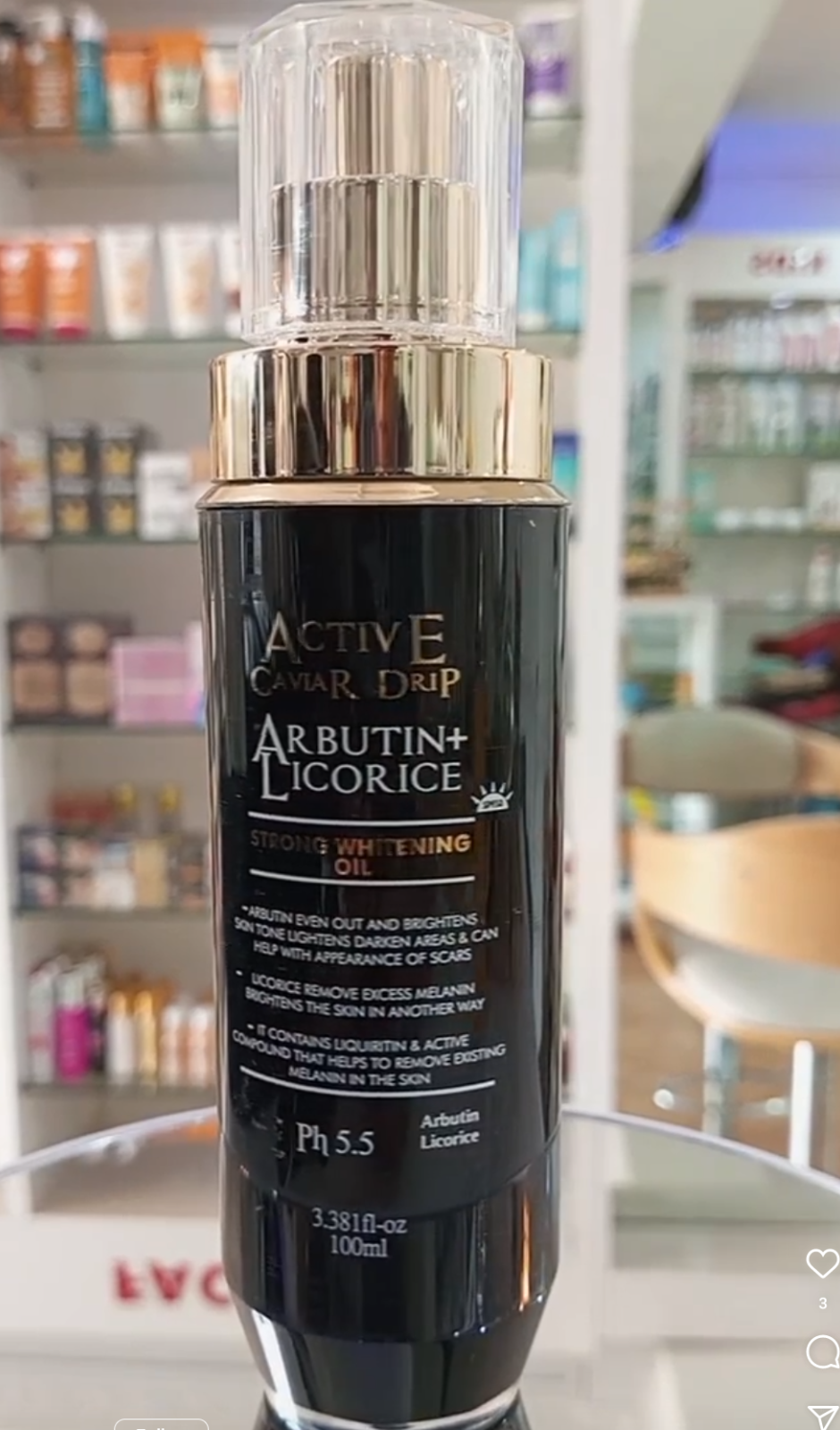 ACTIVE CAVIAR DRIP WHITENING LOTION 444ML WITH SPF50/OIL 100ML/FACE ...