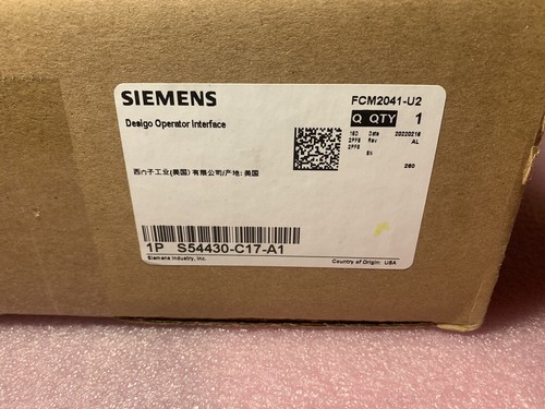 SIEMENS FCM2041-U2 DESIGO OPERATOR INTERFACE S54430-C17-A1 PMI-D | eBay