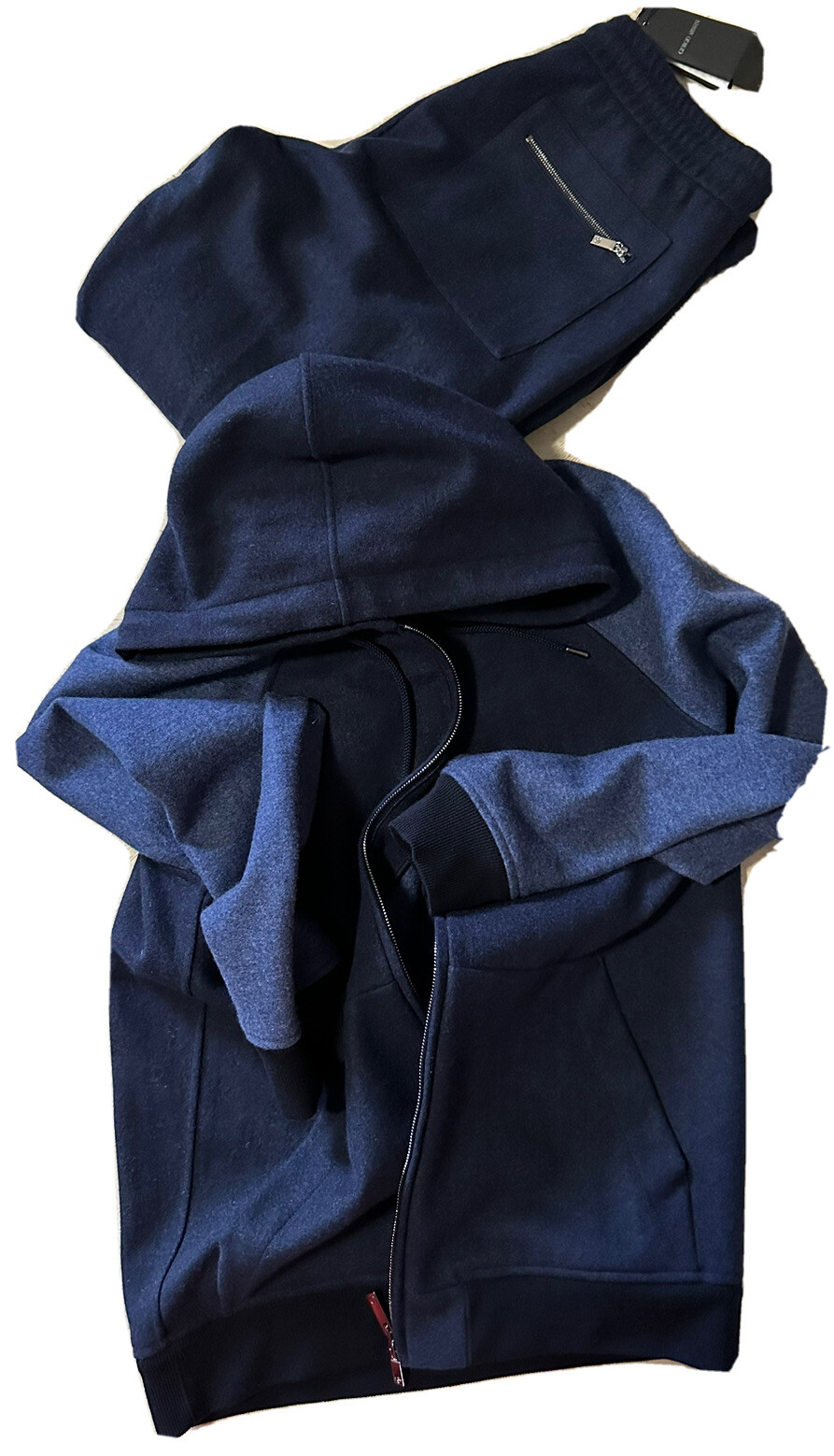 New $7690 Giorgio Armani Men Cashmere Track Suit Color Navy 38 US/48 Eu ...