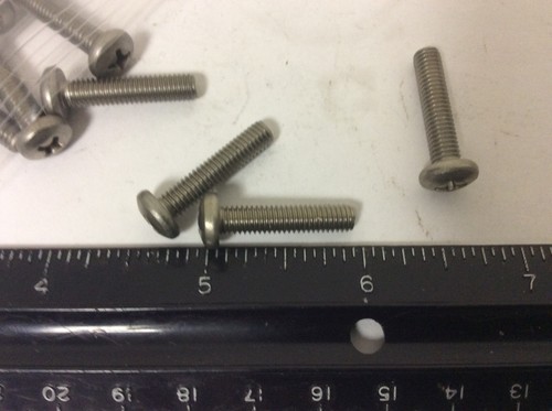 New Qty (50) 10-32 X 7/8" Phillips Pan Head Stainless Screws, MS51957 ...