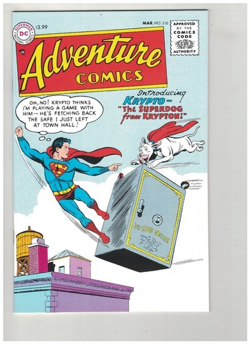 ADVENTURE COMICS #210 FACSIMILE CORRECT EDITION 1st APP OF KRYPTO THE ...