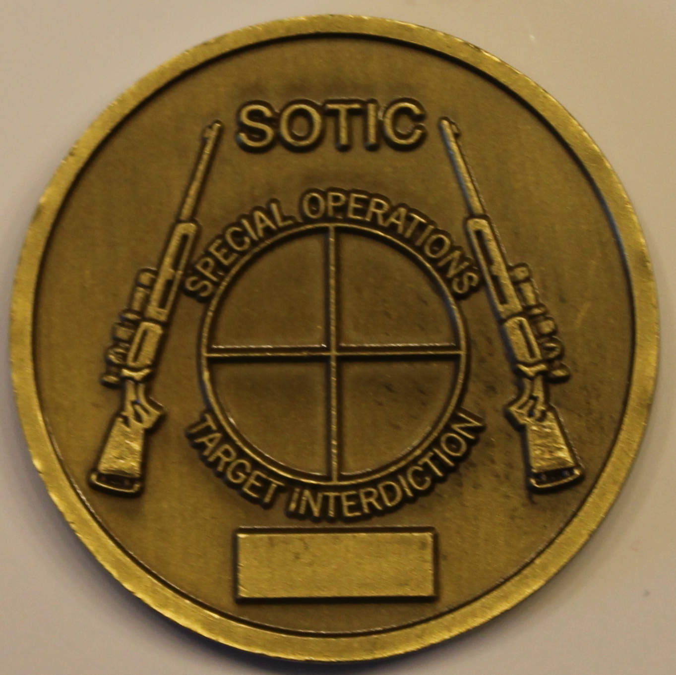 Sniper Special Operations Target Interdiction SOTIC Army Challenge Coin ...
