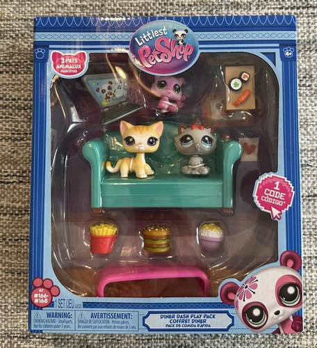 Littlest Pet Shop Diner Dash Series 3 LPS Cat Figure Playset NEW 2025 ...