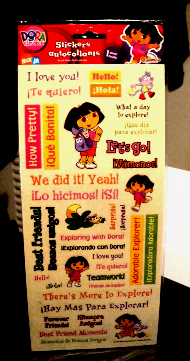 Printable Dora The Explorer Stickers Dora The Explorer Coloring Pages