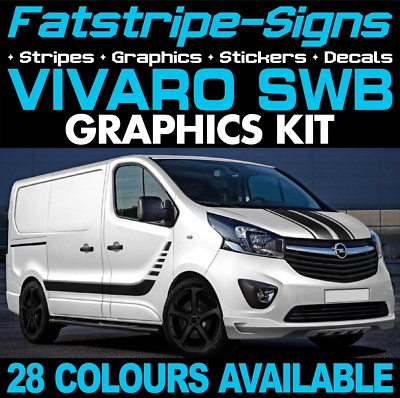 to fit VAUXHALL VIVARO MK2 SWB GRAPHICS STICKERS DECALS STRIPES VAN ...