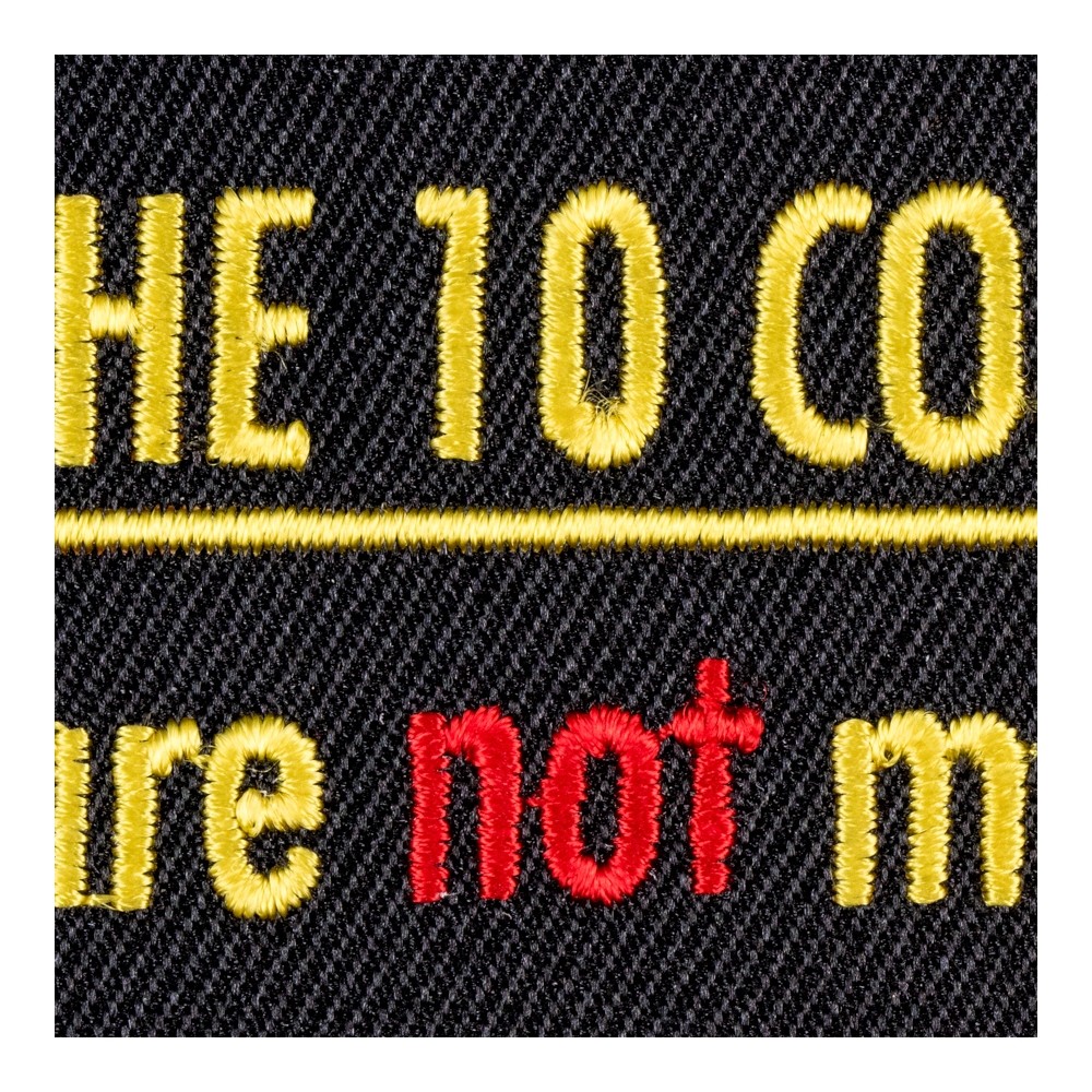10 Commandments Patch, Christian Sayings Patches | eBay