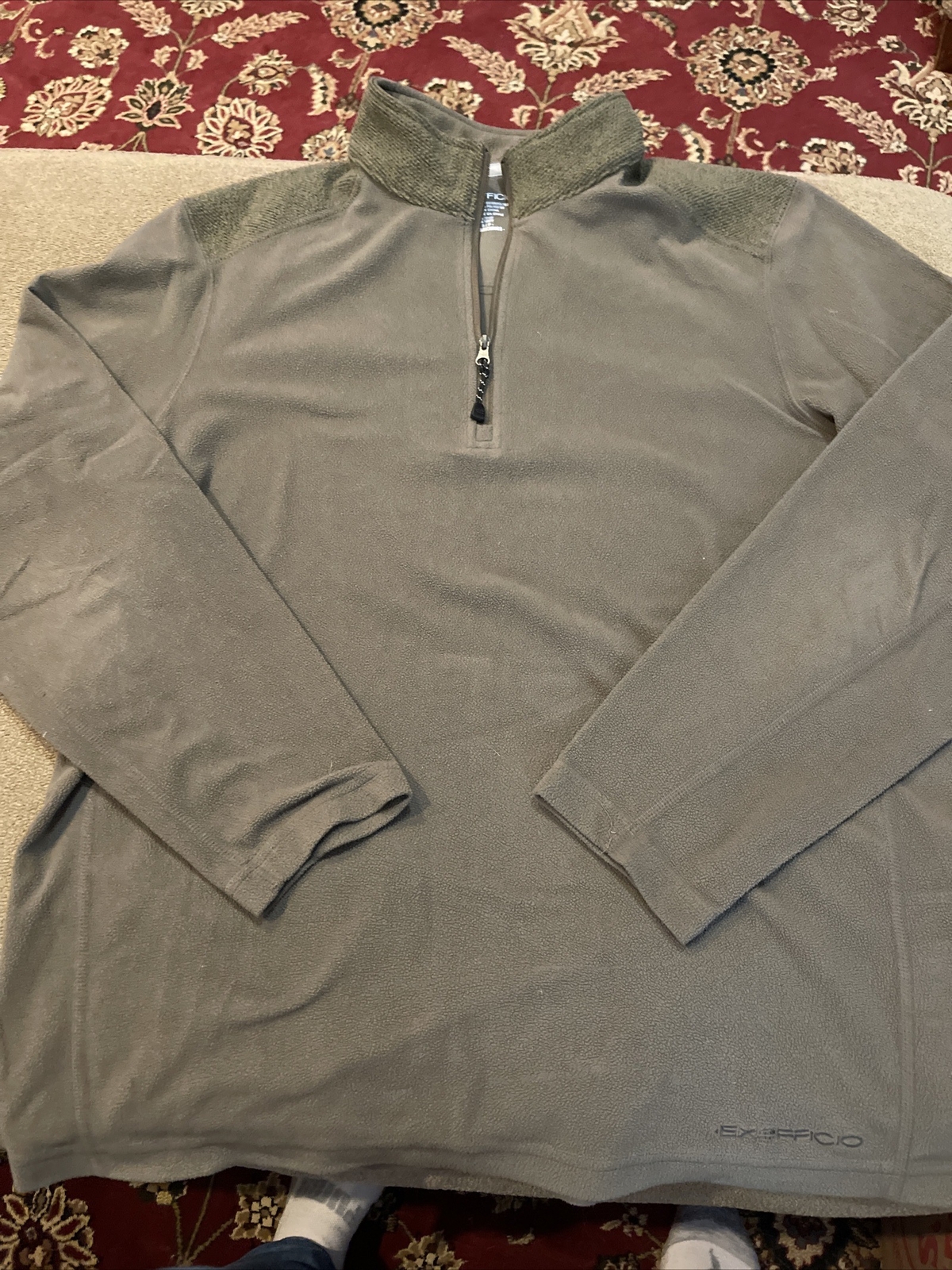 ExOfficio Jacket Women’s Small 1/4 Zip Long Sleeve Pullover Green (BL ...