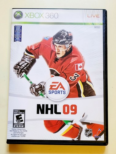 NHL 09 XBox 360 Live EA Sports E 10+ Hockey Multiple Player Manual Free ...
