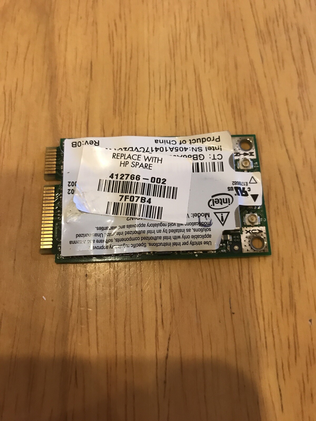 WIFI CARD 412766-002 Wireless Card for HP COMPAQ PAVILION DV9000 ...