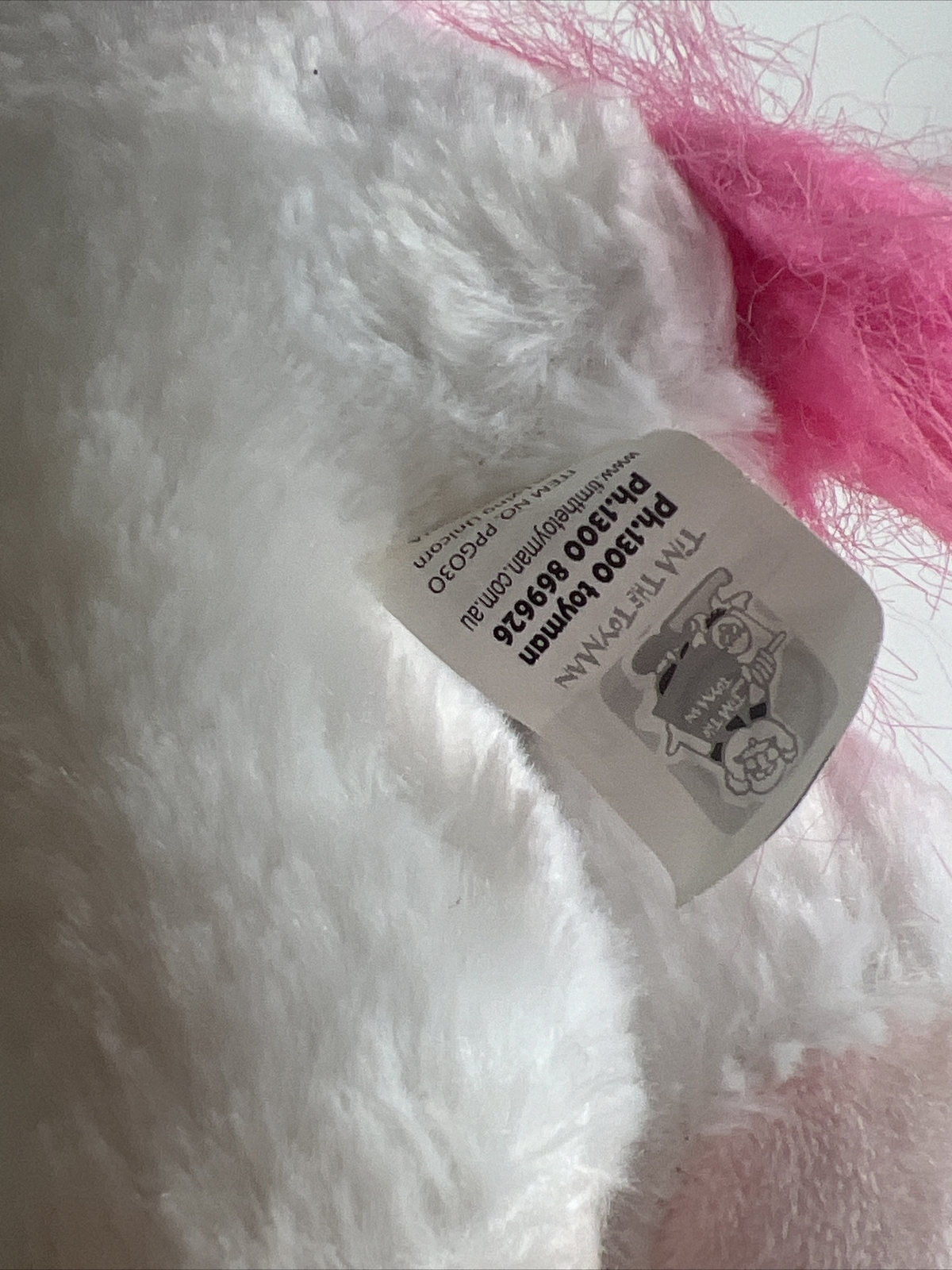 Tim The Toyman - Girls Baby Unicorn Soft Plush Toy - White & Pink ...