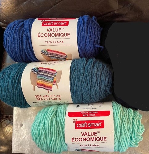Craftsmart Value Economique yarn lot of 3 - 100% Acrylic - Used | eBay