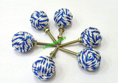 Nautical Knot Rope Knob / Jute Door Knobs Beach Seaside Office Decor ...