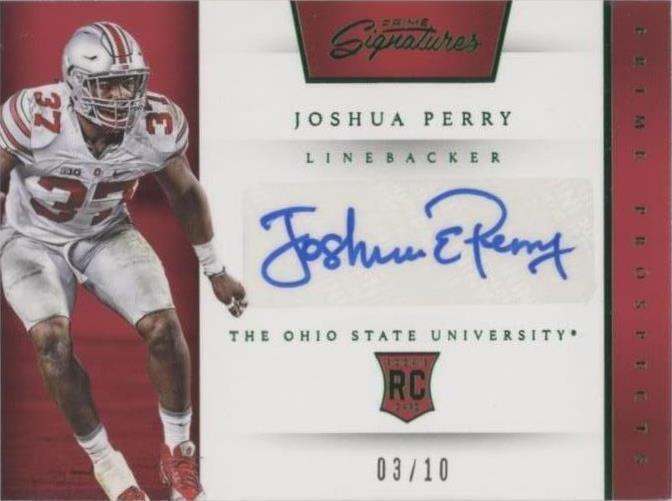 2016 Panini Prime Signatures - Prime Prospects Signatures Joshua Perry ...