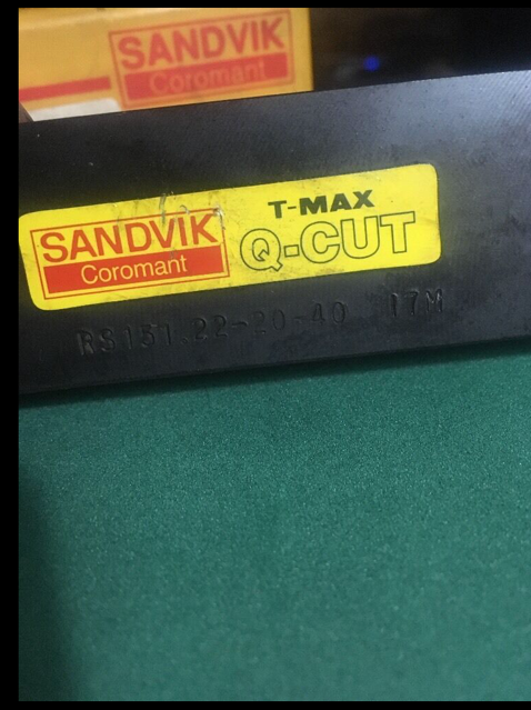 Sandvik Qd-nn2g60-25a Carbide Insert Grooving Cut off Parting Tool ...