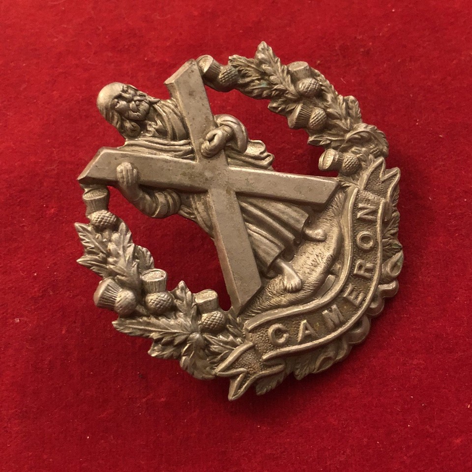 Queens Own Cameron Highlanders Cap Badge | eBay UK