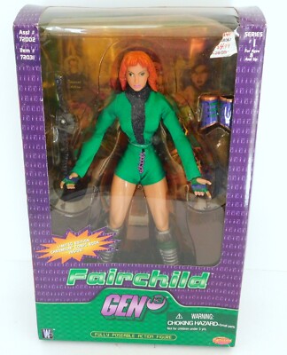 1999 Fairchild Gen 13 Series #1 12" Poseable Figure w/Chromium Comic in ...