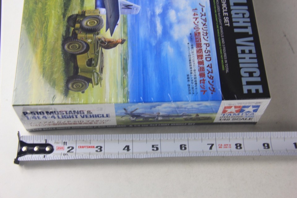 Tamiya 1/48 Scale Kit 25205, P-51D Mustang w/4x4 Light Vehicle Set | eBay