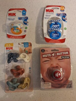 PACIFIER NEW BORN And NUK (4 PACK LOT) 9 pacifier All Together | eBay