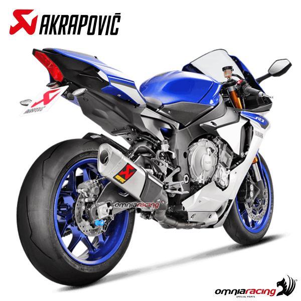 Scarico completo Akrapovic Evolution titanio racing Yamaha R1 /R1M 2015 ...