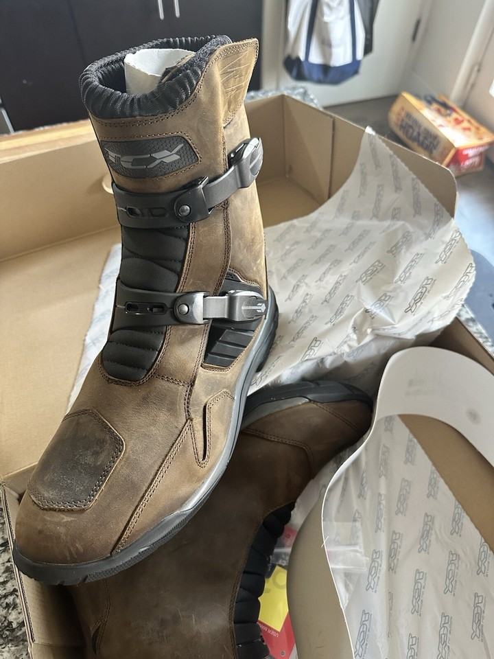 TCX Baja Mid Boots | Brown | US Size 12 | EU 46 | 100% Leather ...