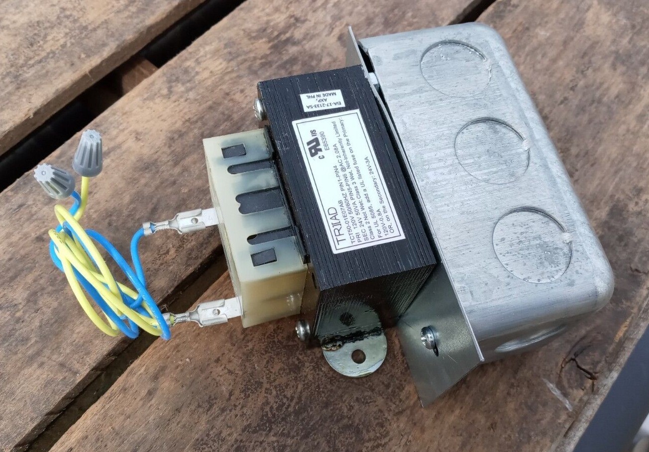Triad 120V/24V Transformer/w Junction box 2.0 Amp part # TCT50-01E07AB ...