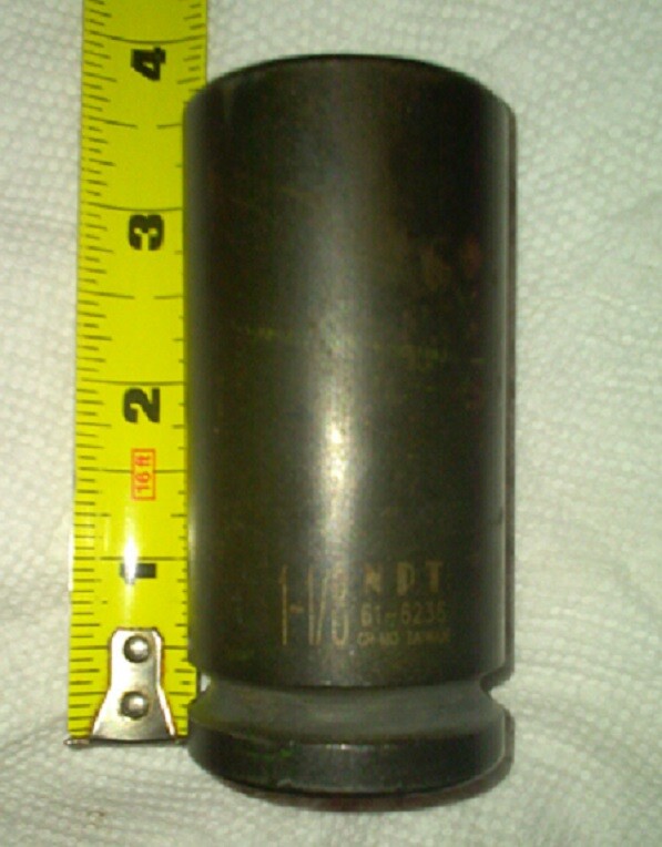 Very Good NPT Napa 1-1/8” Deep Impact Socket 3/4" Drive 6pt. 61-6236 ...