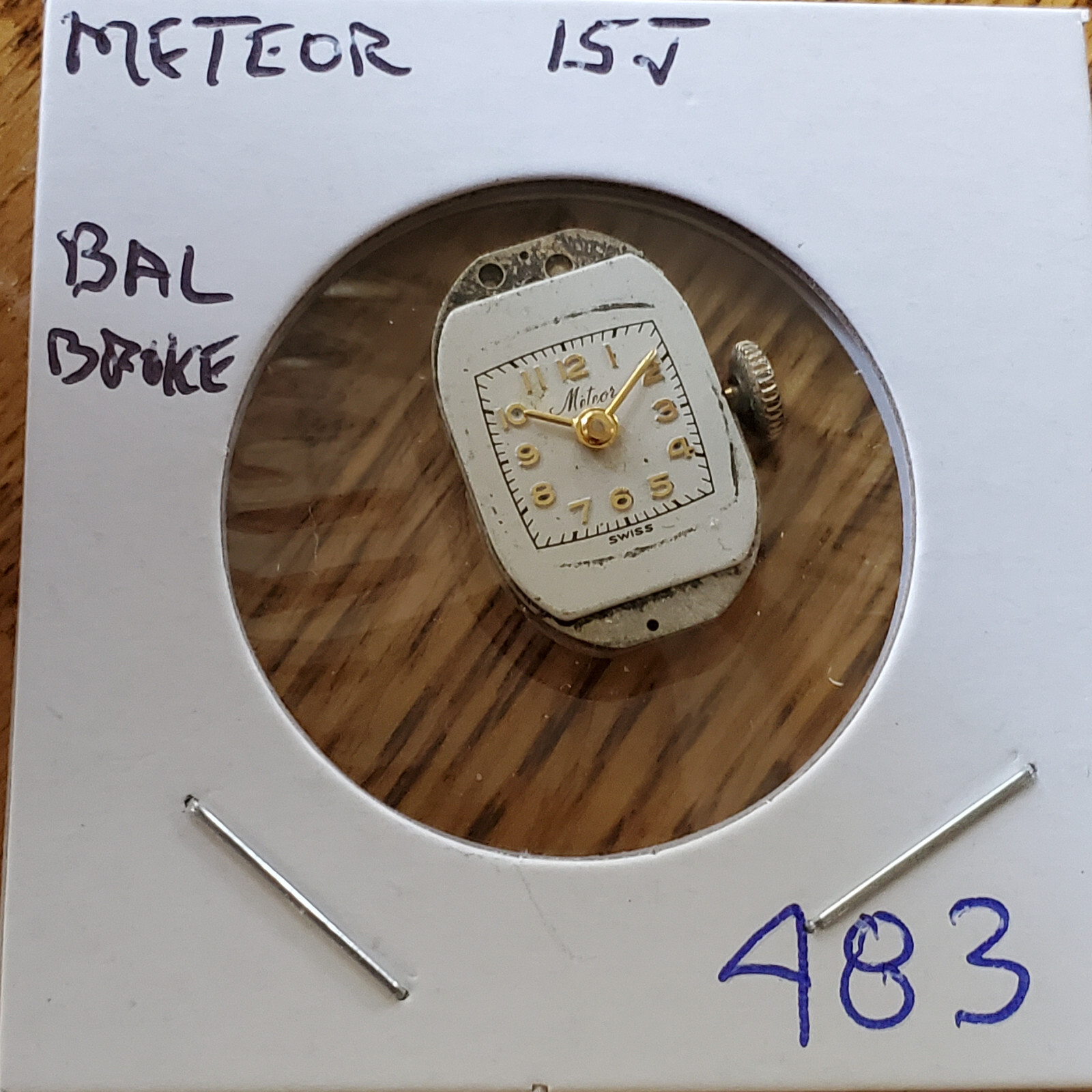 LADIES METEOR WATCH MOVEMENT 15J #483 | eBay