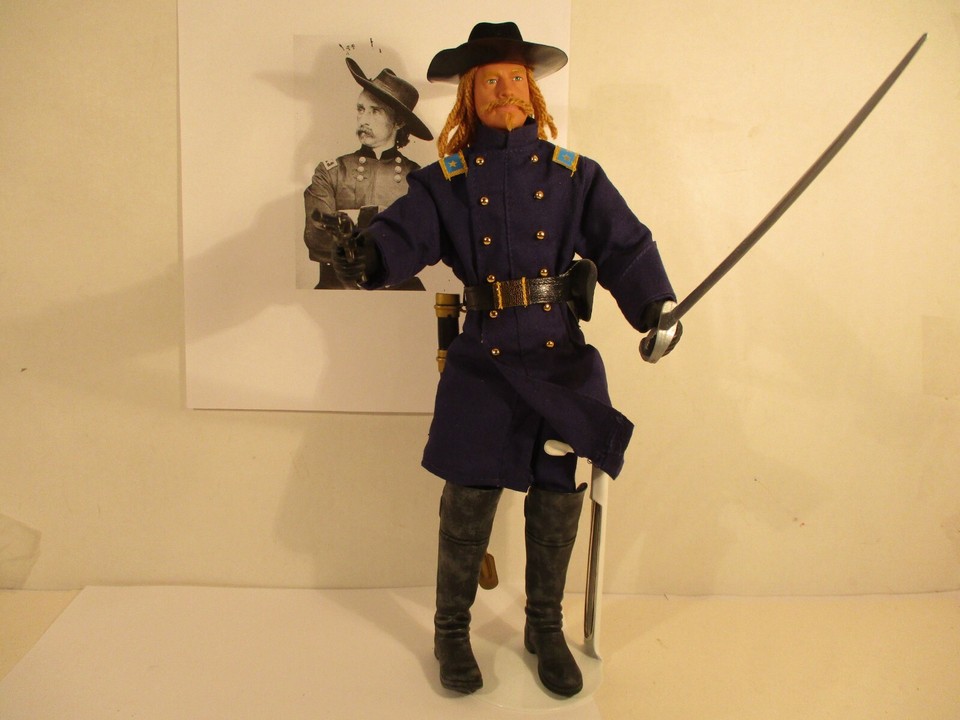 General George Armstrong Custer Civil War Indian fighter custom 1/6 12 ...