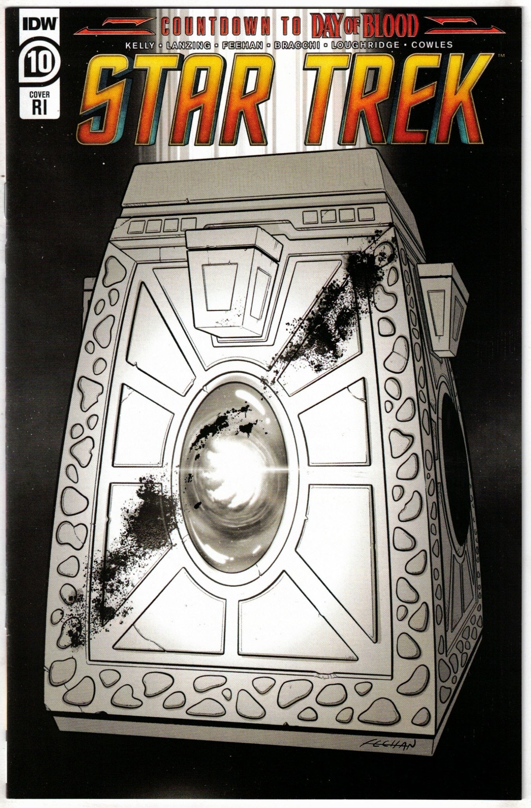 STAR TREK #10 (2023)-1:10 MIKE FEEHAN BW VARIANT- IDW | eBay