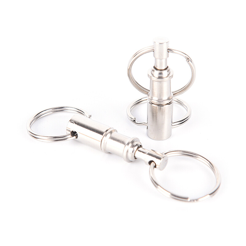 Lot 3/5 Detachable Pull Apart Quick Release Keychain Key Rings Popu^QU ...