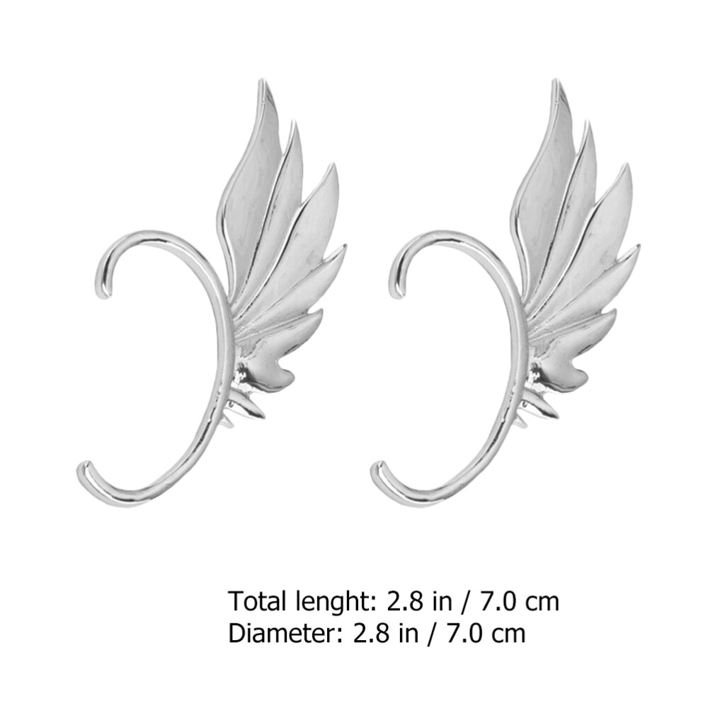 2Pcs butterflies ear clip Ear Cuff Earrings Earbobs Earrings Wing Ear ...